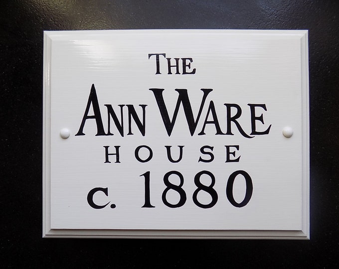 Custom Historic House Plaque - Circa Plaque, Wooden Sign - Etsy