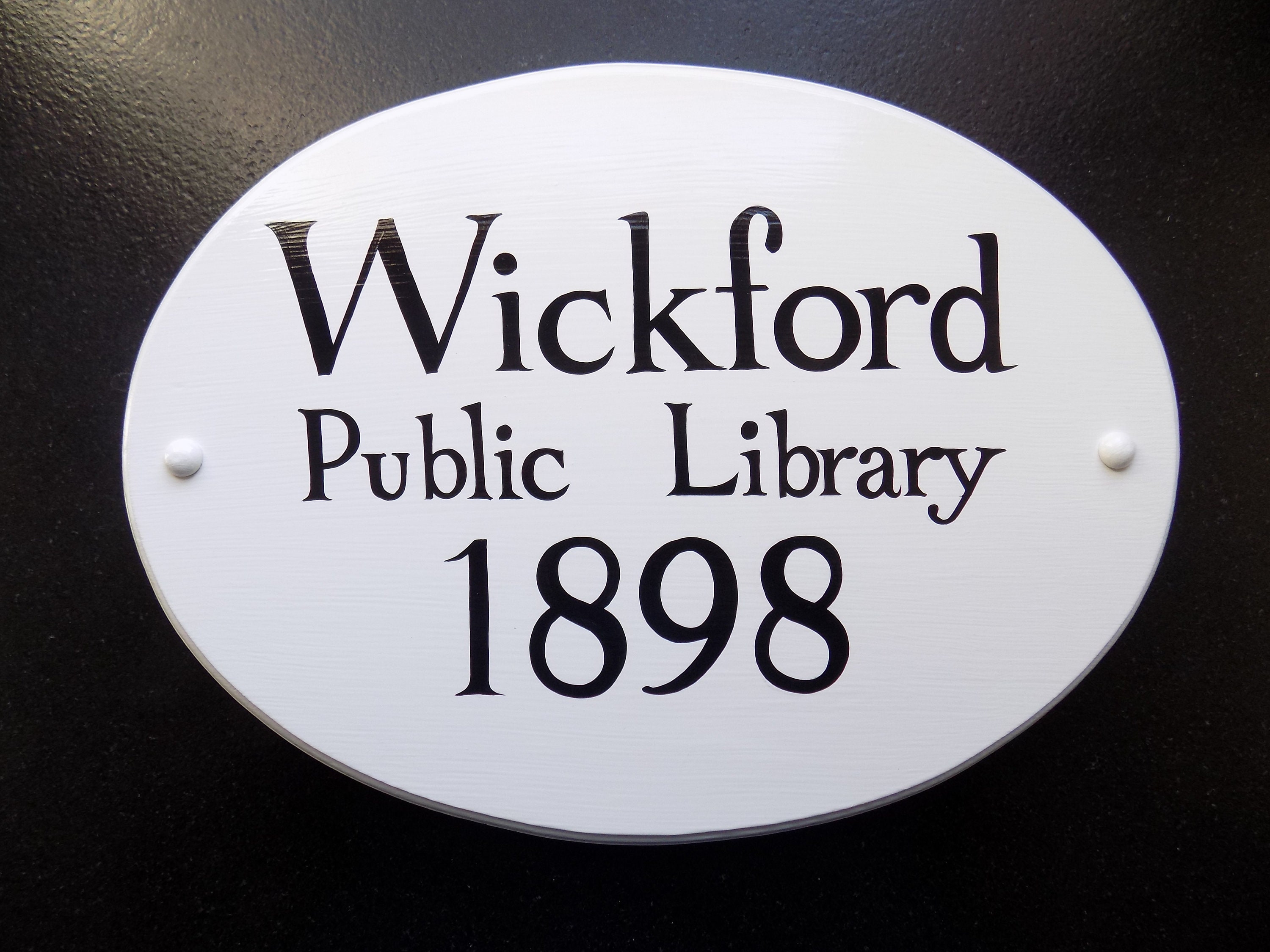 Hand Painted Circa House Name Oval Plaque Sign 15 X 12 - Etsy