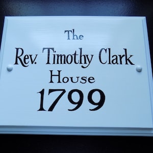 Circa Sign Hand Painted Wide Edge Rectangle for Historic House 14"x11 ...