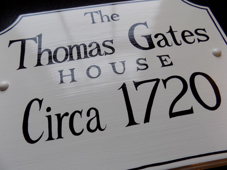 Circa Sign Hand Painted French Corner Rectangle 14 X 11 - Etsy