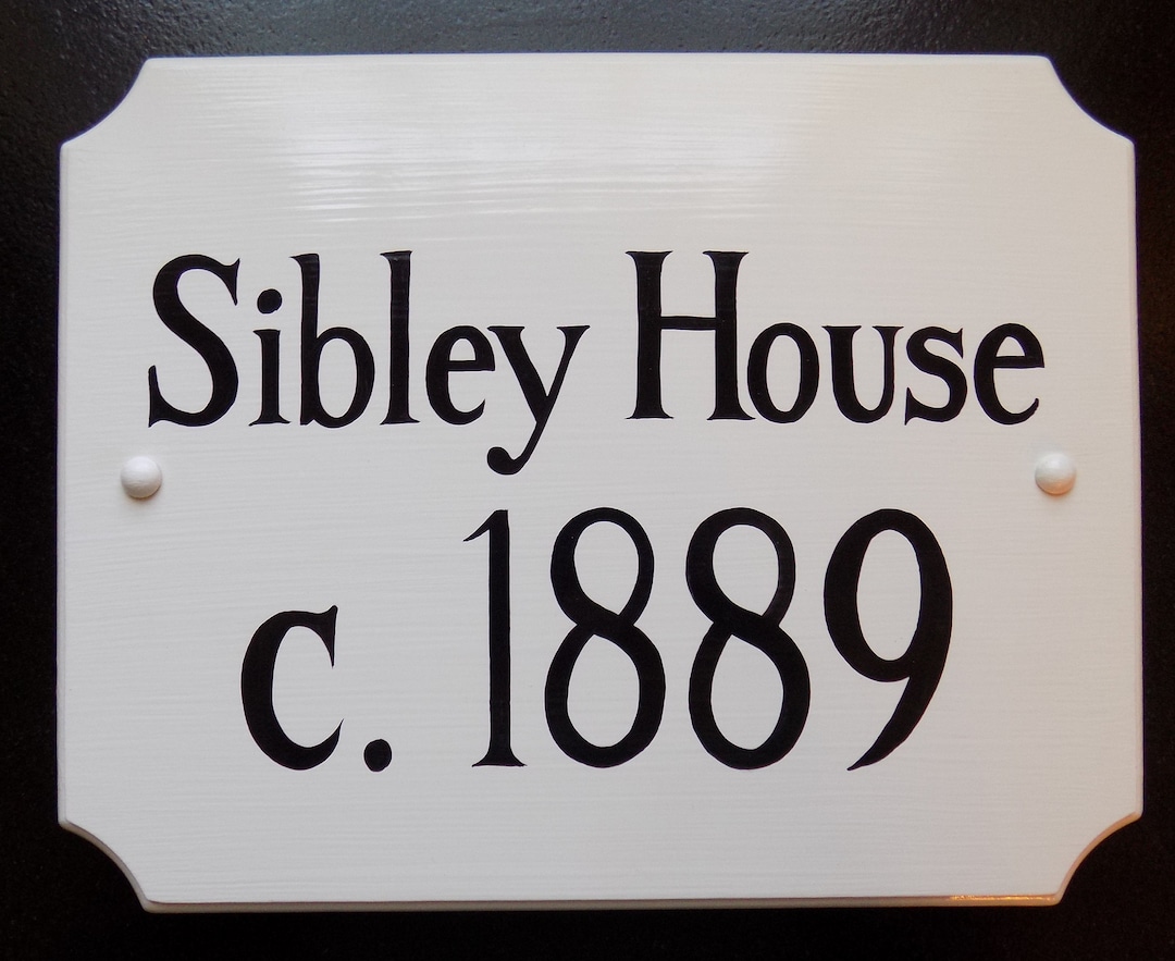 Circa Sign Hand Painted French Corner Rectangle 14" X 11" - Etsy