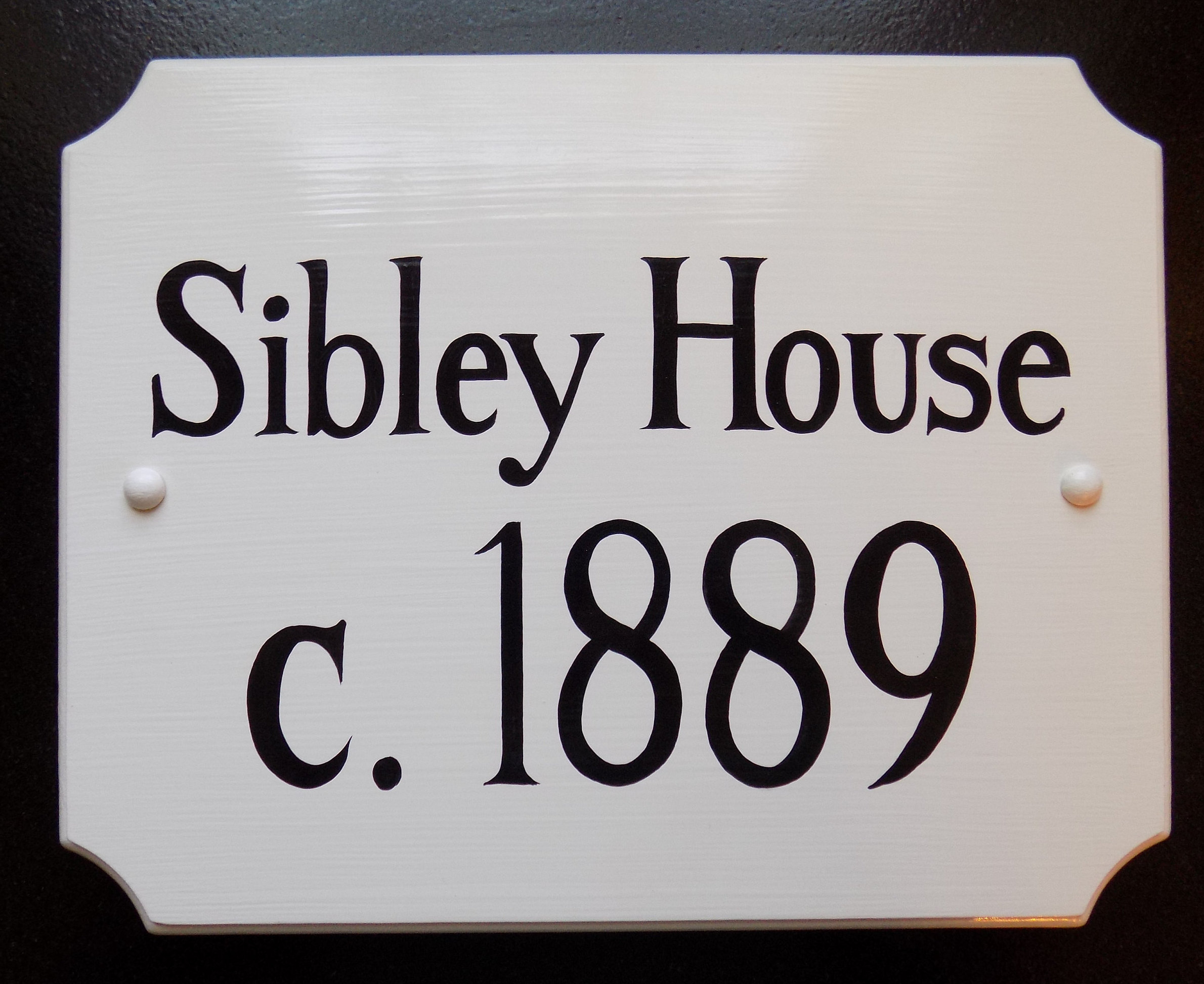 Circa Sign Hand Painted French Corner Rectangle 14 X 11 - Etsy