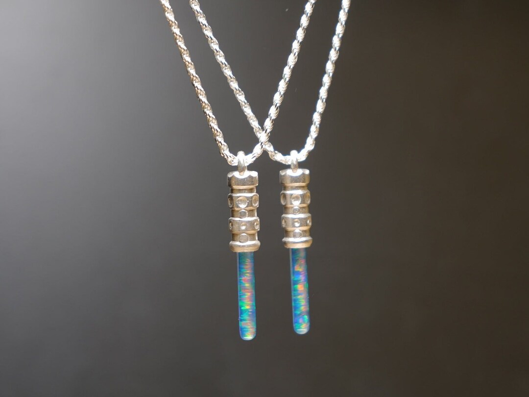 Opal Saber Pendant Replica Laser Sword Made With Sterling - Etsy
