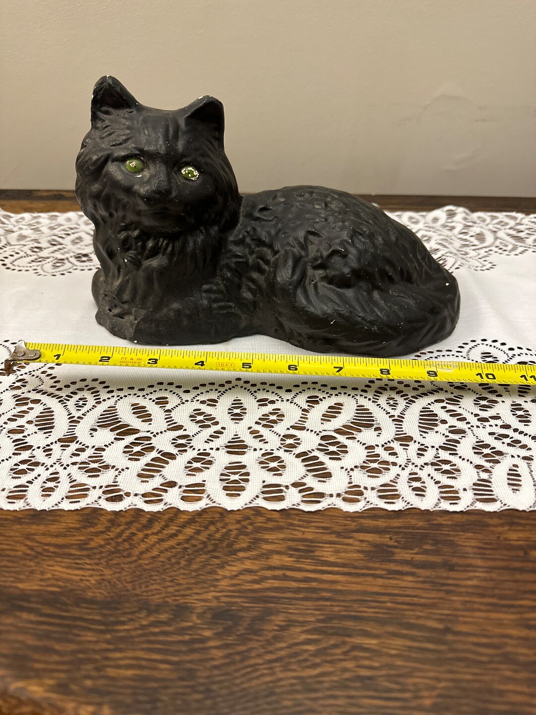 Vintage Black Ceramic Cat - Etsy