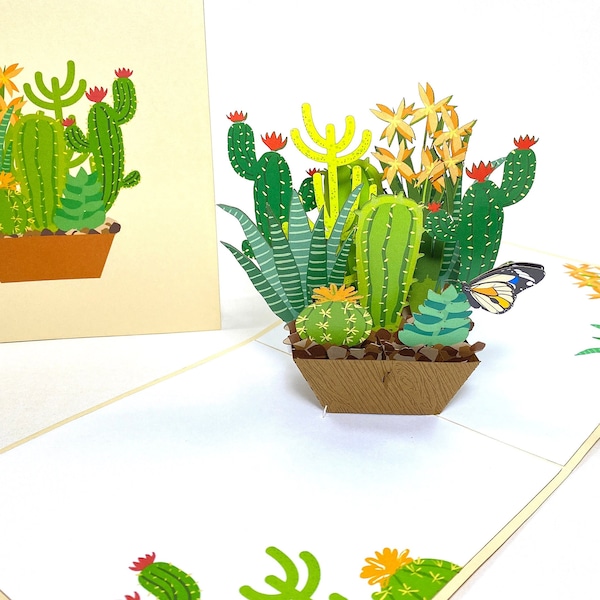 Cactus Card - Etsy