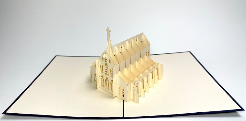 3D Church Pop up Card – Religious Occasion Greeting Card - Etsy