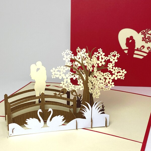 Love Pop up Card - Etsy