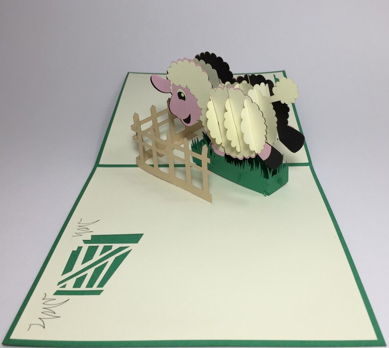 Sheep Birthday Card Pop up Sheep 3D Card 3D Funny - Etsy