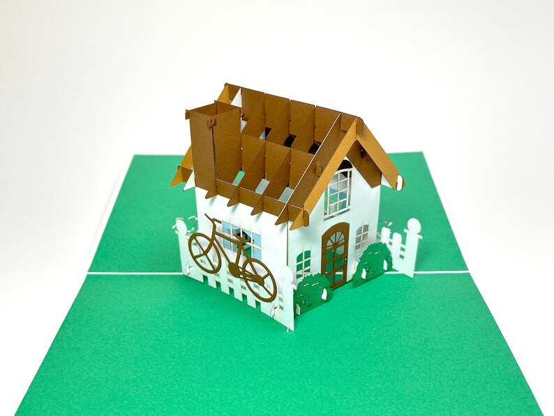 New Home Pop up Card - Beautiful House Card- Retirement Card - Real ...