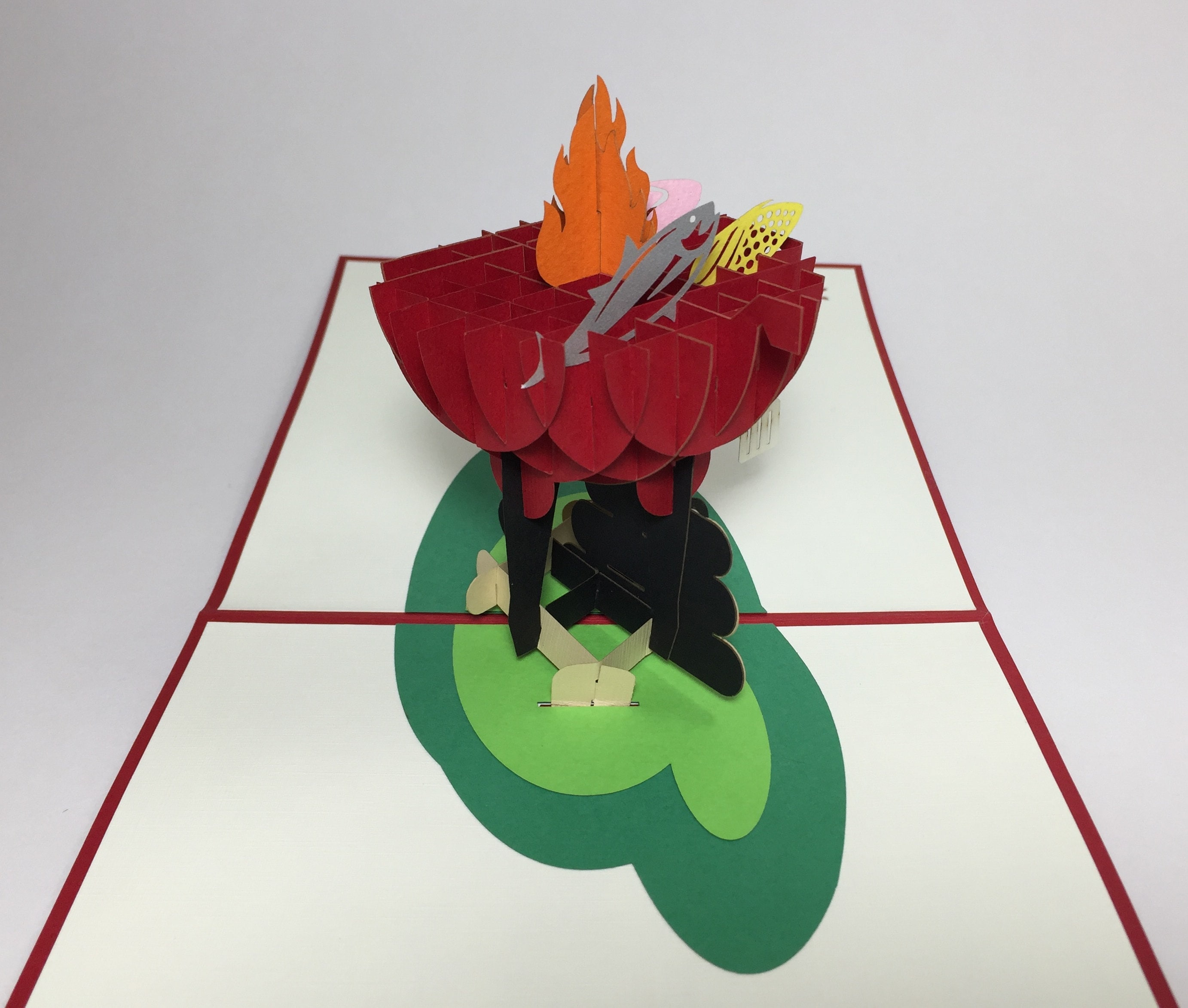 Barbeque Pop Up 3D Card Pop Up BBQ Birthday Card Funny | Etsy