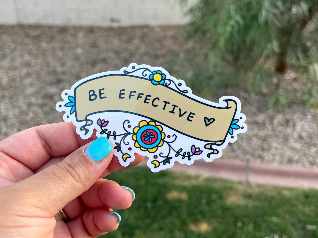 Be Effective DBT Therapy Sticker | DBT Laptop, Water Bottle, Journal ...