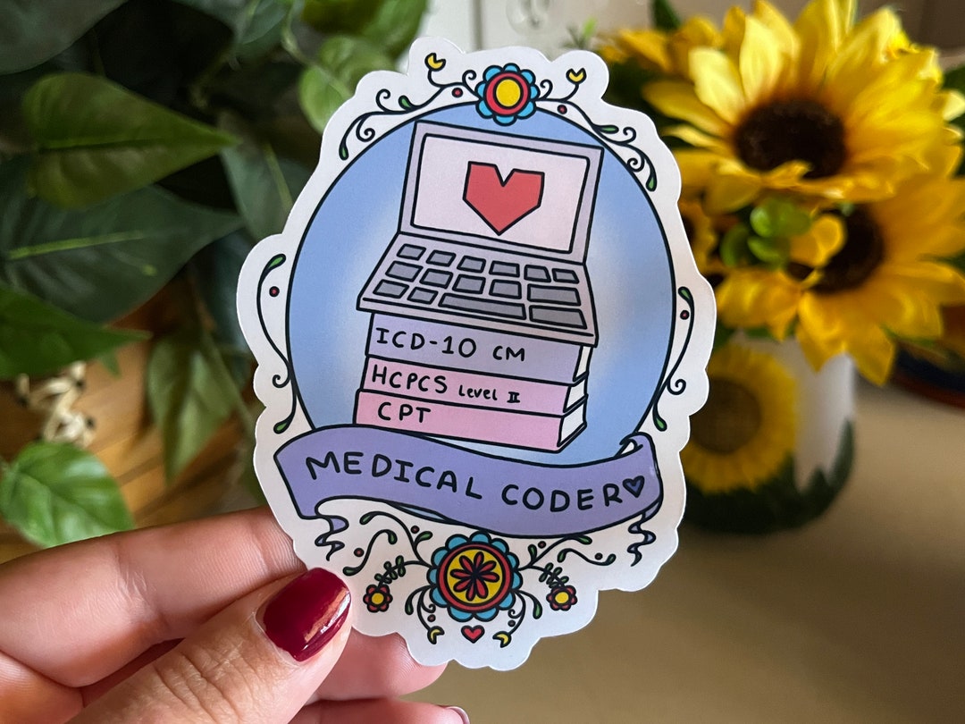 Medical Coder Decal ICD-10 HCPCS CPT Coding Laptop, Water Bottle ...