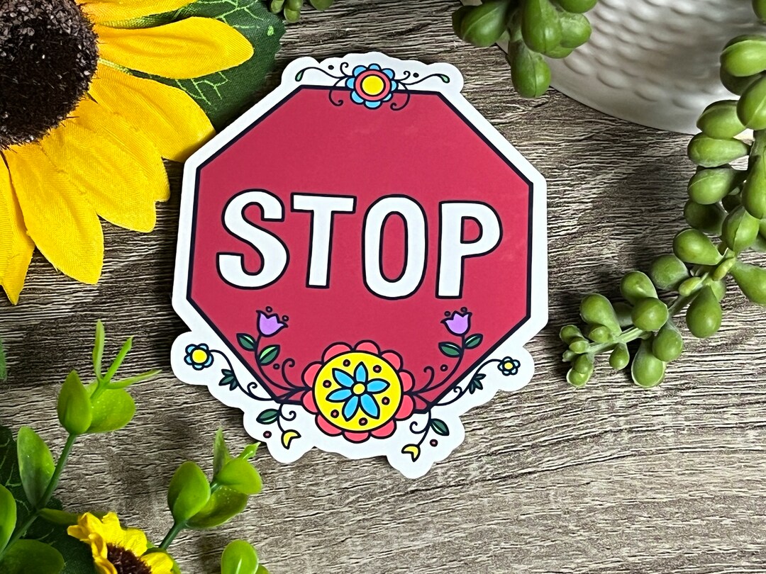 DBT STOP Reminder Sticker DBT Tools Mental Health Reminder Sticker ...