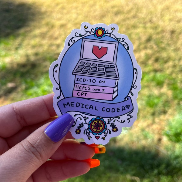 Medical Coder Sticker - Etsy