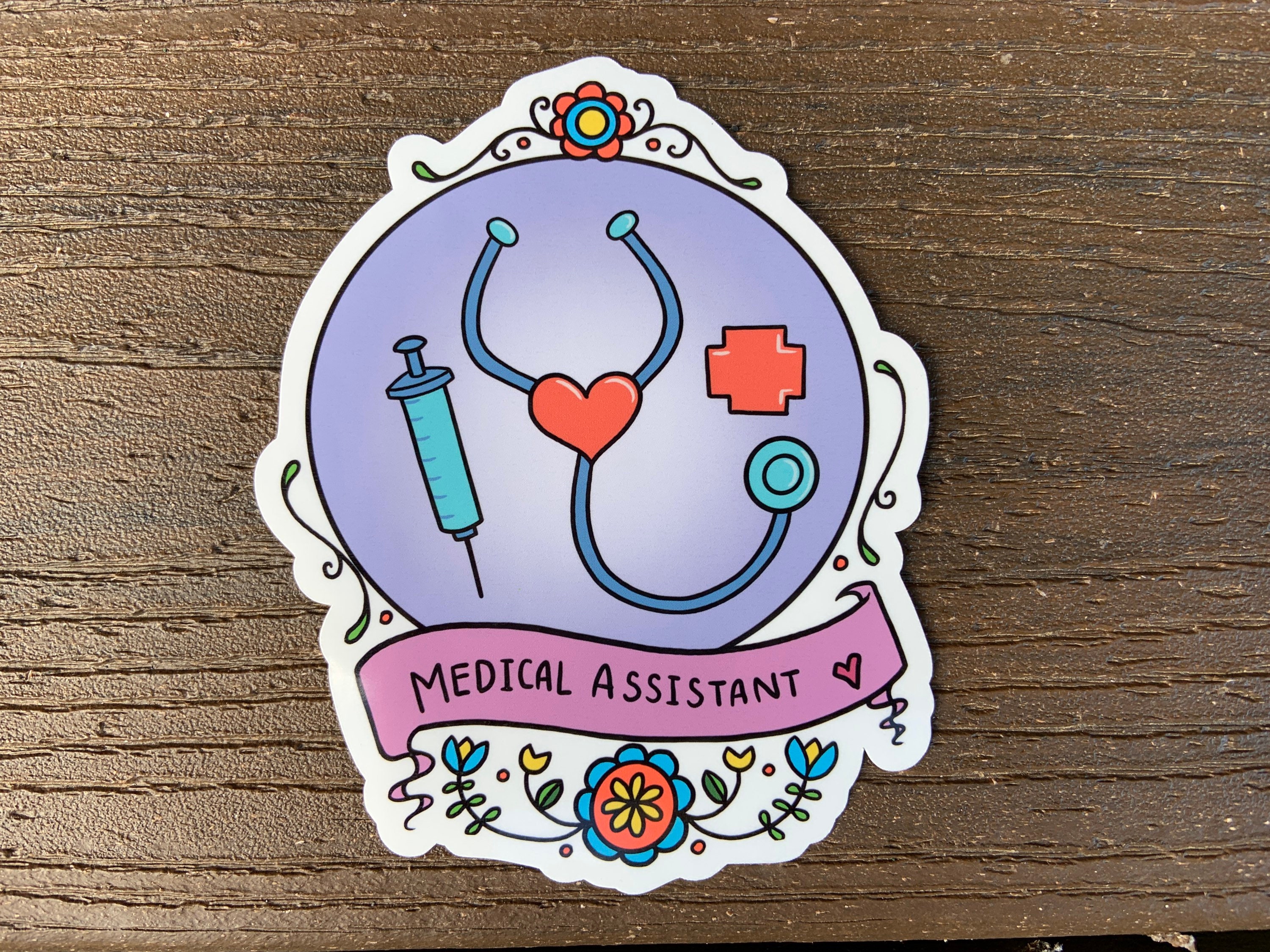 Medical Assisting Decal MA Laptop Water Bottle Journal | Etsy