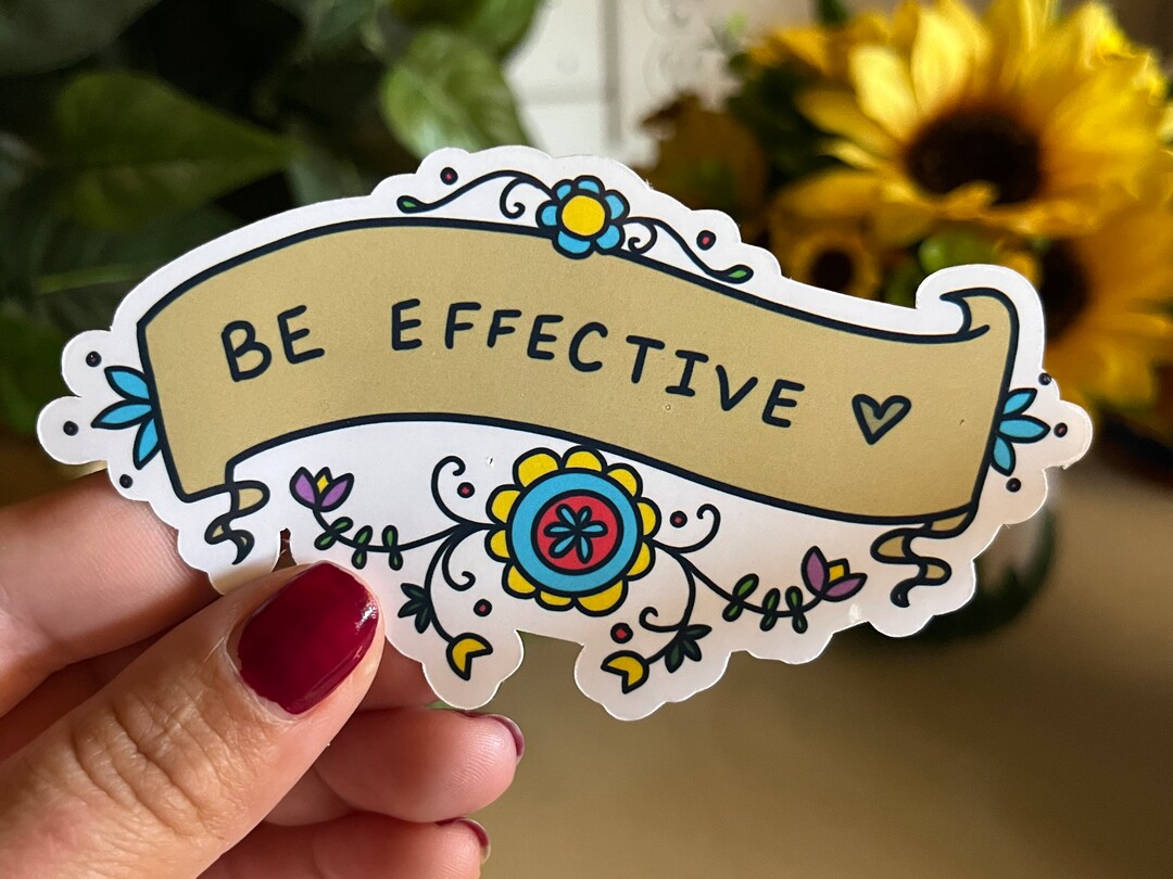 Be Effective DBT Therapy Sticker DBT Laptop, Water Bottle, Journal ...