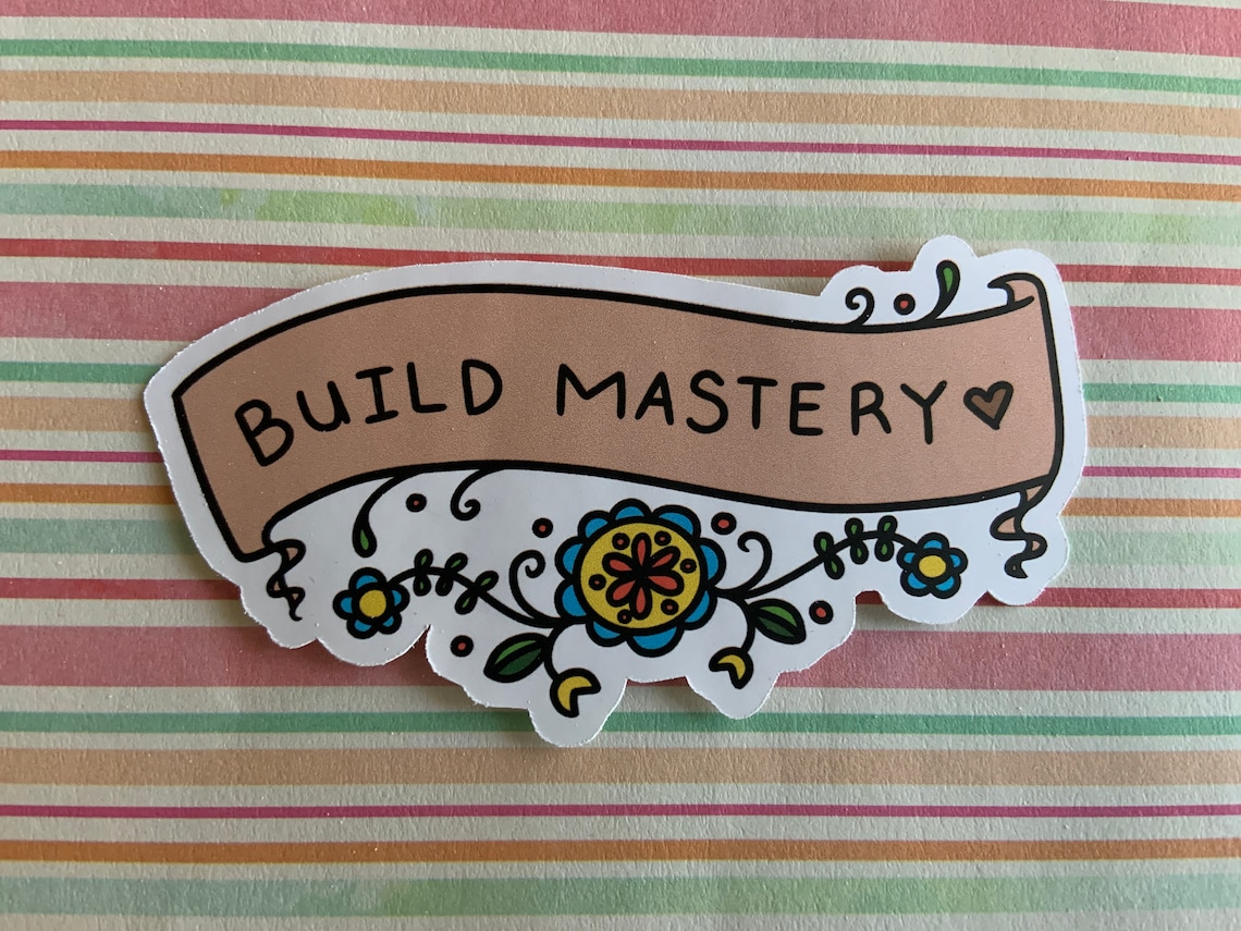 Build Mastery Sticker DBT Laptop Water Bottle Journal | Etsy