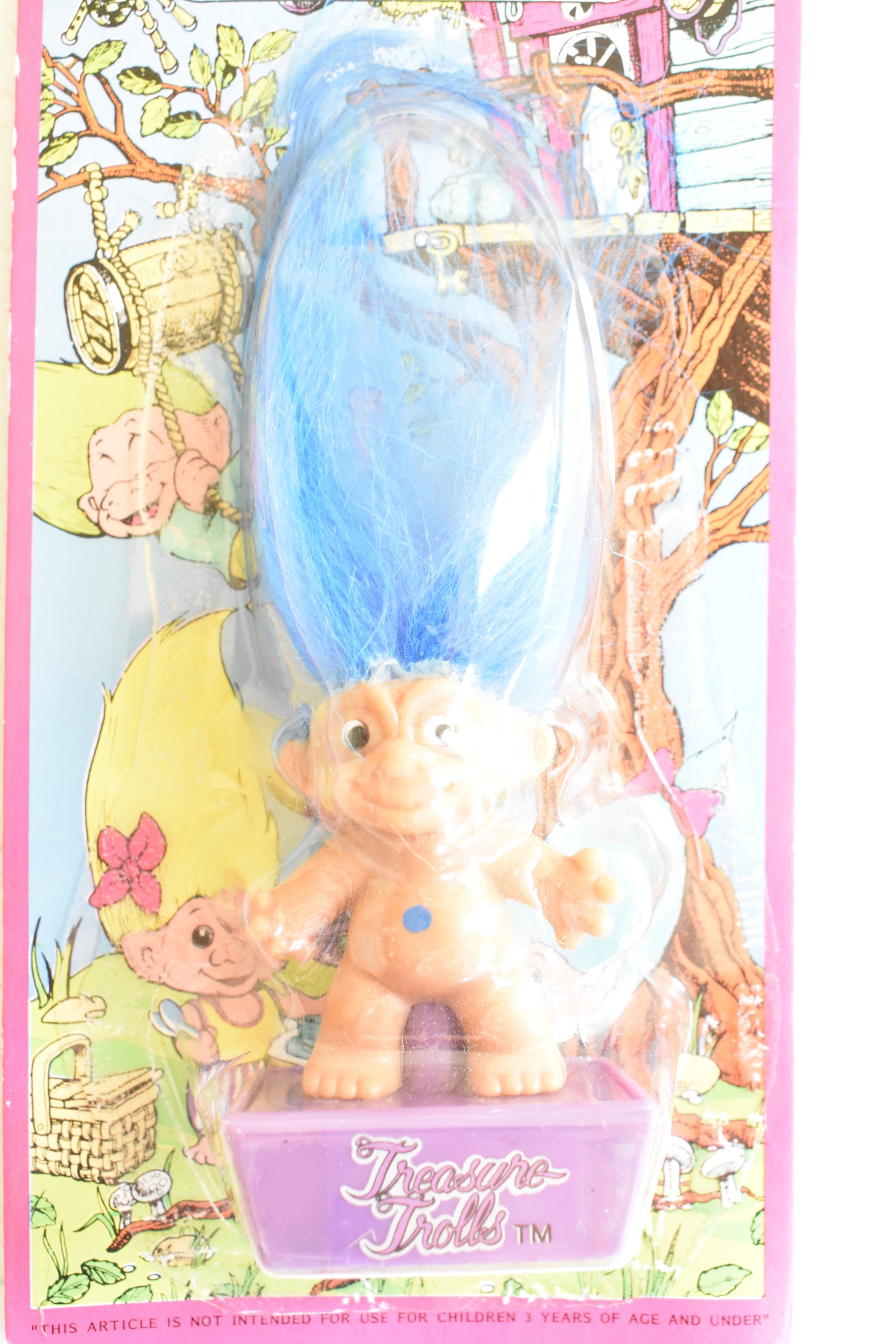 Treasure Trolls Stamp Pad With Mini Troll Blue Hair 1991 New | Etsy