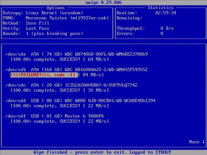 Hard Drive Eraser Data Destroyer USB Bootable Thumb Drive Stick ...
