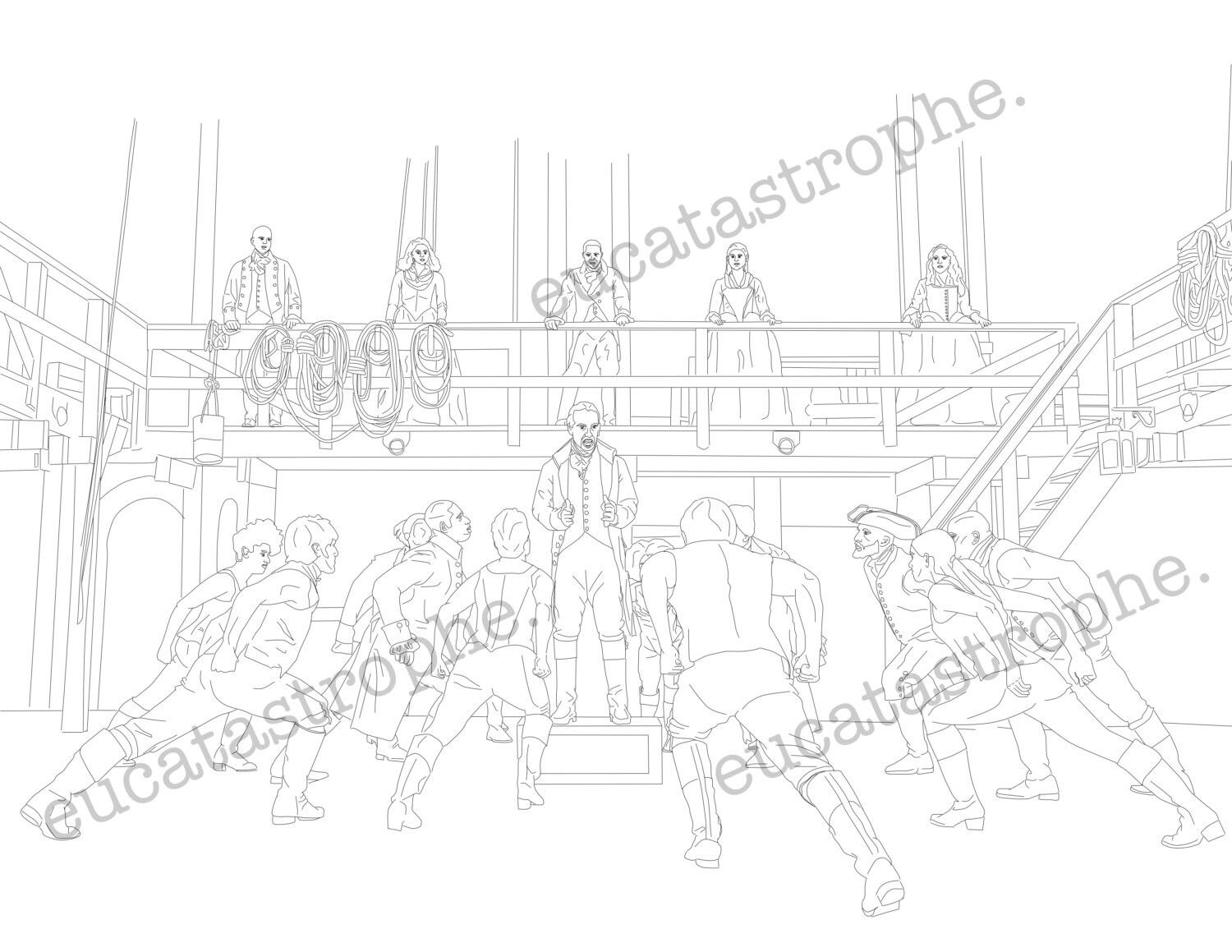 Hamilton Coloring Book Printable Download Unofficial, Broadway Musical ...