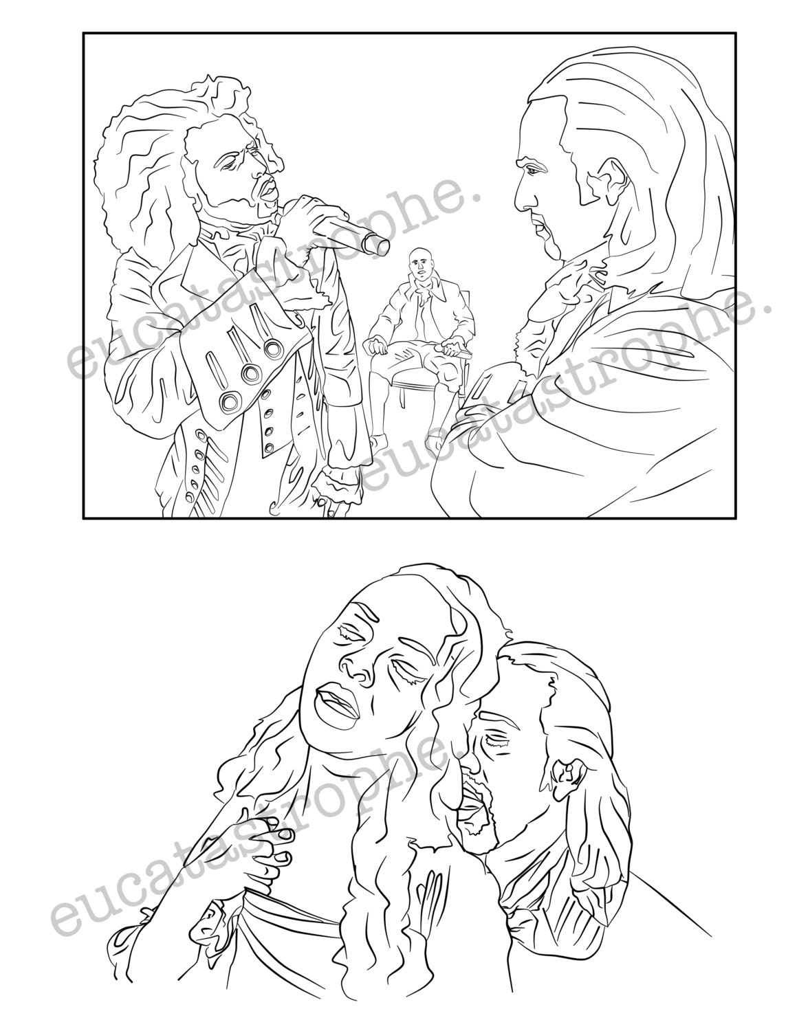 Hamilton Coloring Book Printable Download Unofficial, Broadway Musical ...