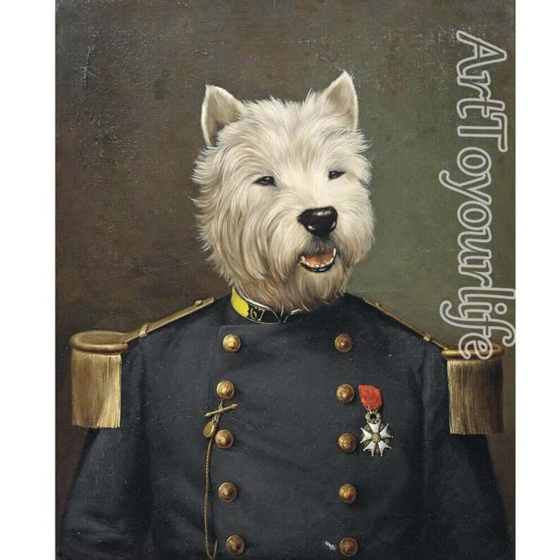 Renaissance Pet Portraitdog Portrait Painting Dog Portrait - Etsy