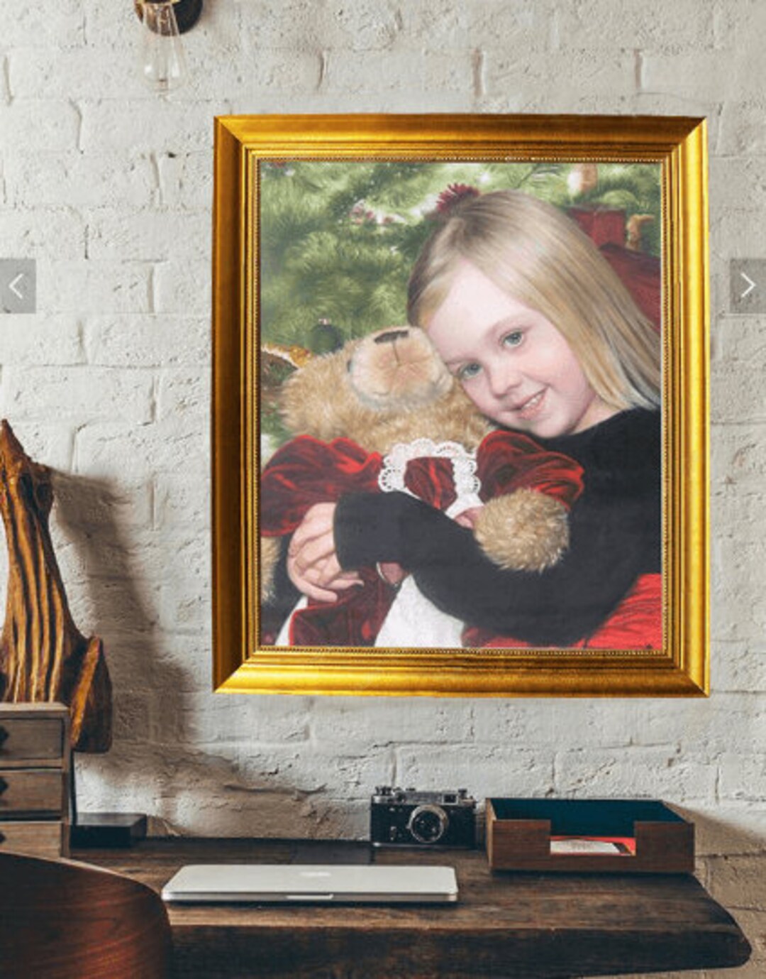 Shiny Gold Wood Frame , Custom Art Frame for Oil Paintings. Framed Art ...