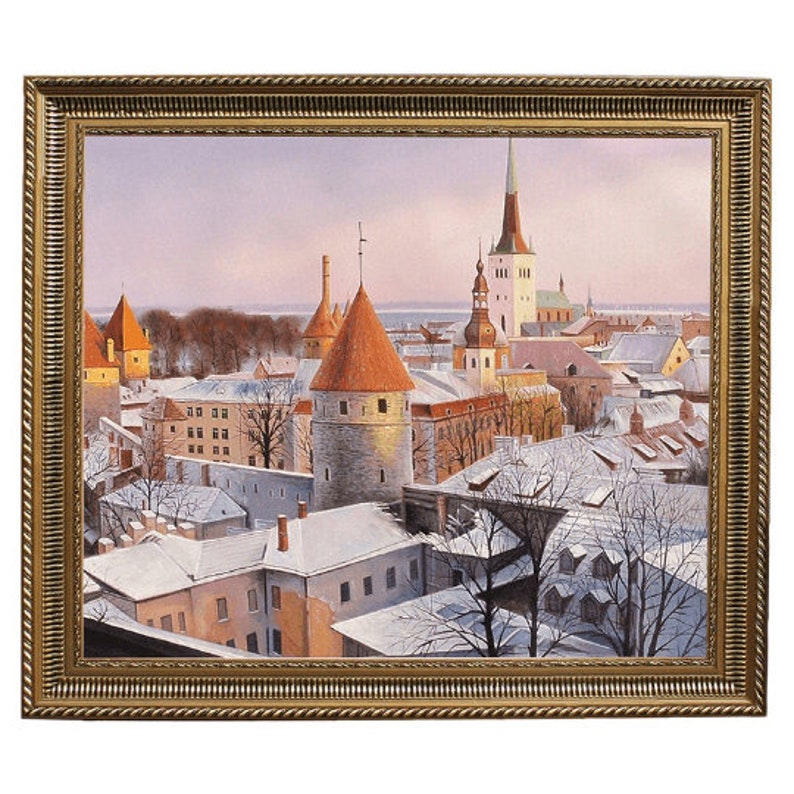 6.5cm Antique Gold wood Frame Custom Art Frame for Oil | Etsy