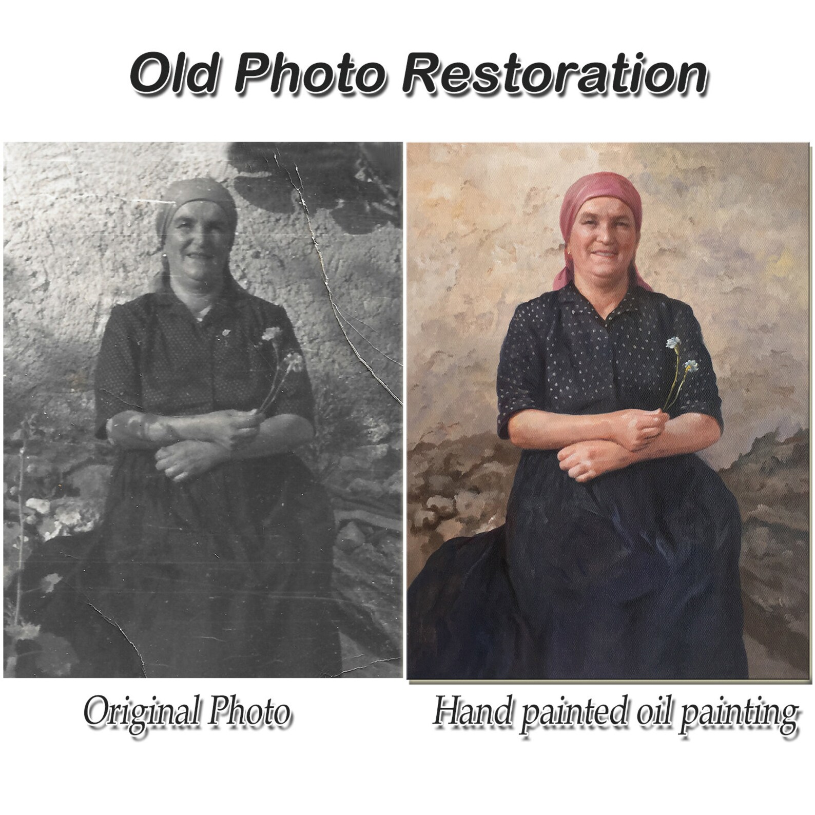 Photo Restoration-vintage Photo Repair-image - Etsy