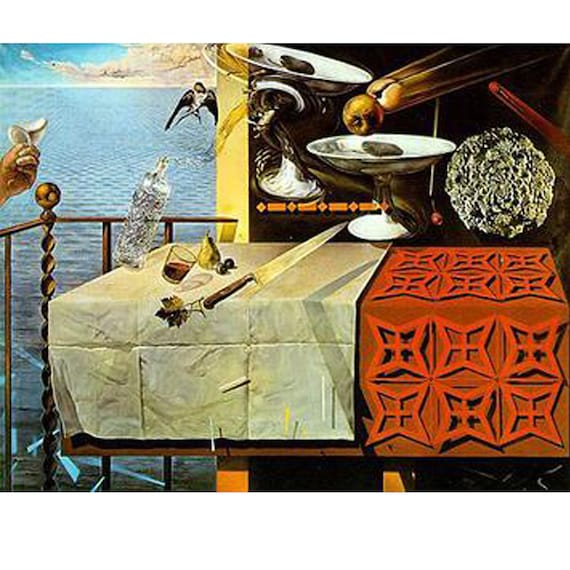 Salvador Dalí reproductionliving Still Life Hand Painted | Etsy