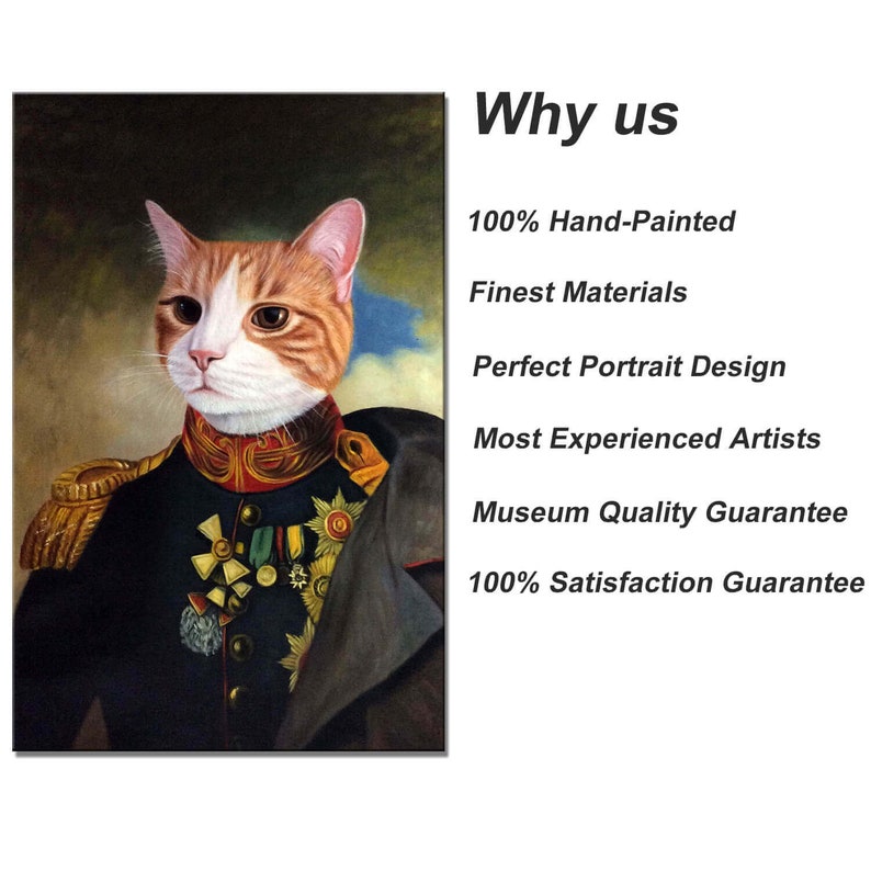 Renaissance Pet Portraits Cat Portrait Custom Painting Oil | Etsy