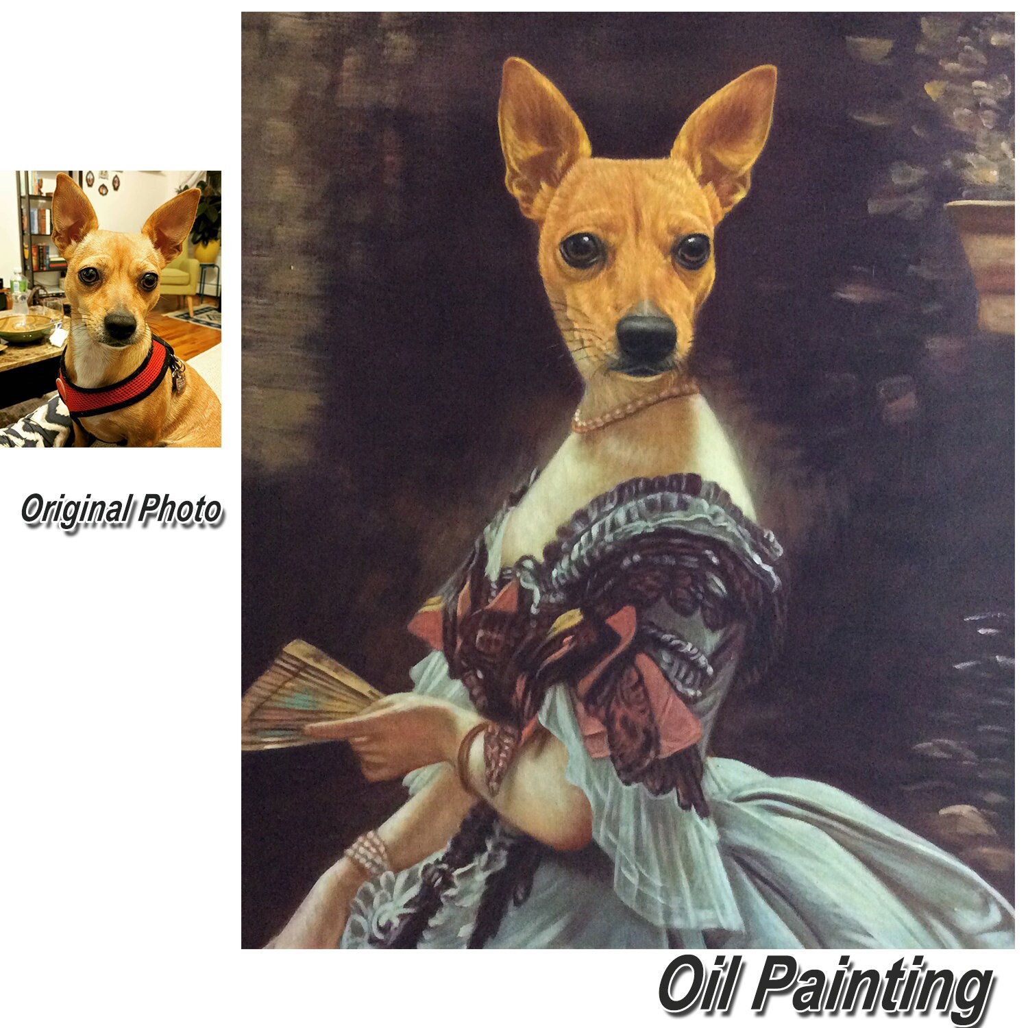 Renaissance Pet Portraitdog Portrait Painting Dog Portrait - Etsy