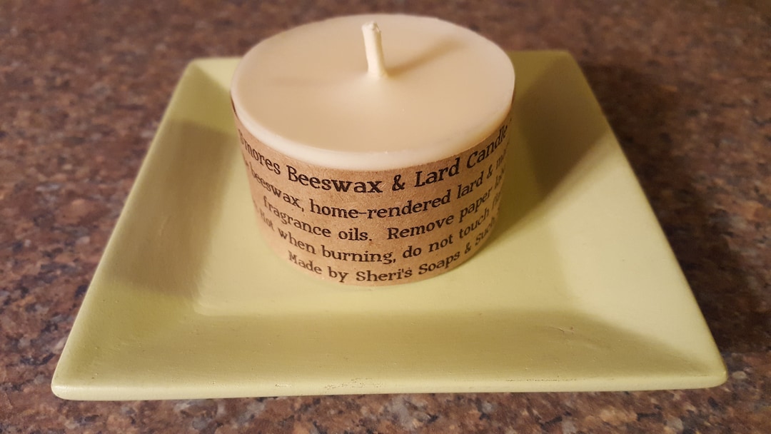 S'mores Beeswax & Lard Candle - Etsy