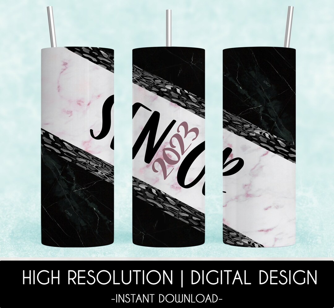 2023 Graduate Senior Leopard Glitter Celebrate Modern Digital Design ...