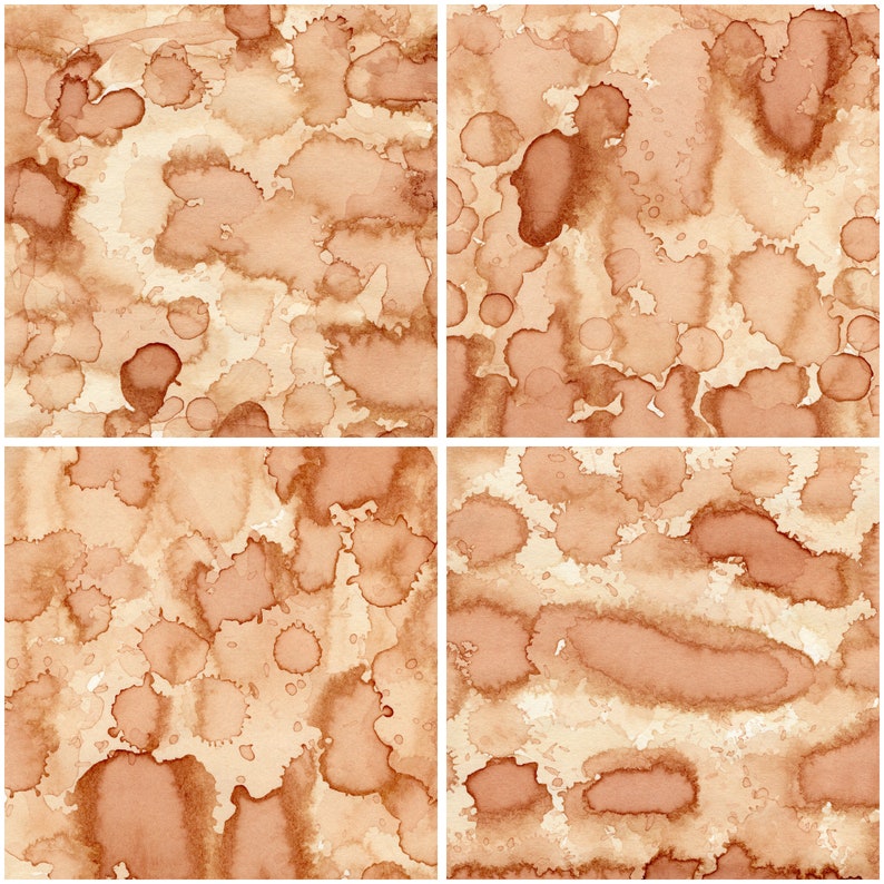 Tea Stain Textures Digital Paper Background Surface Design - Etsy