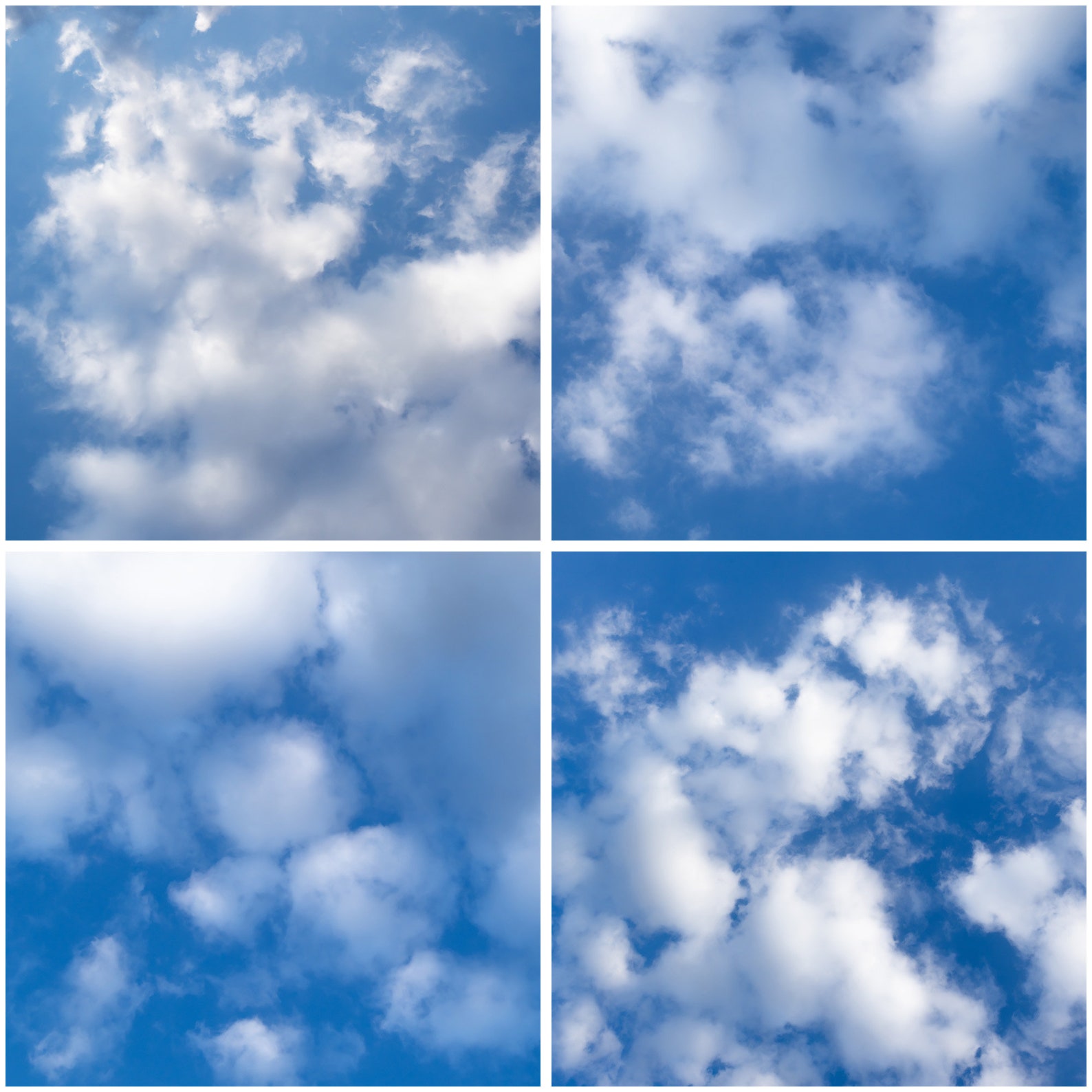 Cloud Textures Digital Paper Background Surface Design for Scrapbooking ...