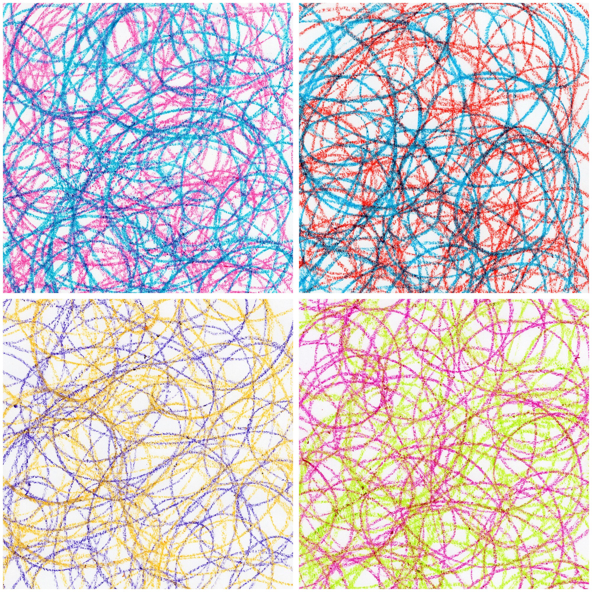 Crayon Scribble Textures - Digital Paper Background - Surface Design ...