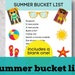 Summer to Do List Kids Printable, Kids Summer Bucket List Printable ...