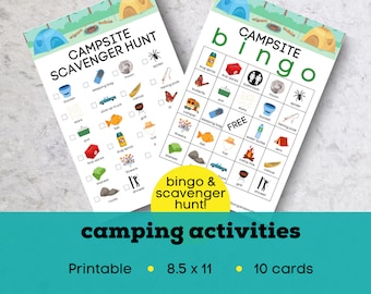Printable Camping Scavenger Hunt for Kids - Etsy