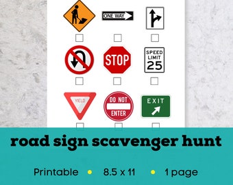 Road Trip Games for Kids, 6 Printable Scavenger Hunts, Kids Travel ...