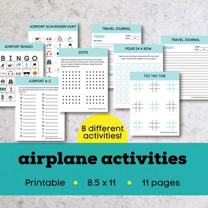 Airplane Activities for Kids, Travel Activities for Kids, Travel ...