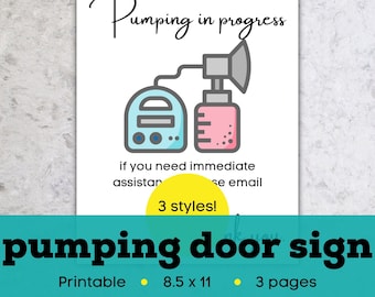 Pumping Door Sign - Etsy