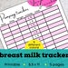 Printable Breast Milk Tracker, Breast Pumping Log, Exclusive Pumping ...