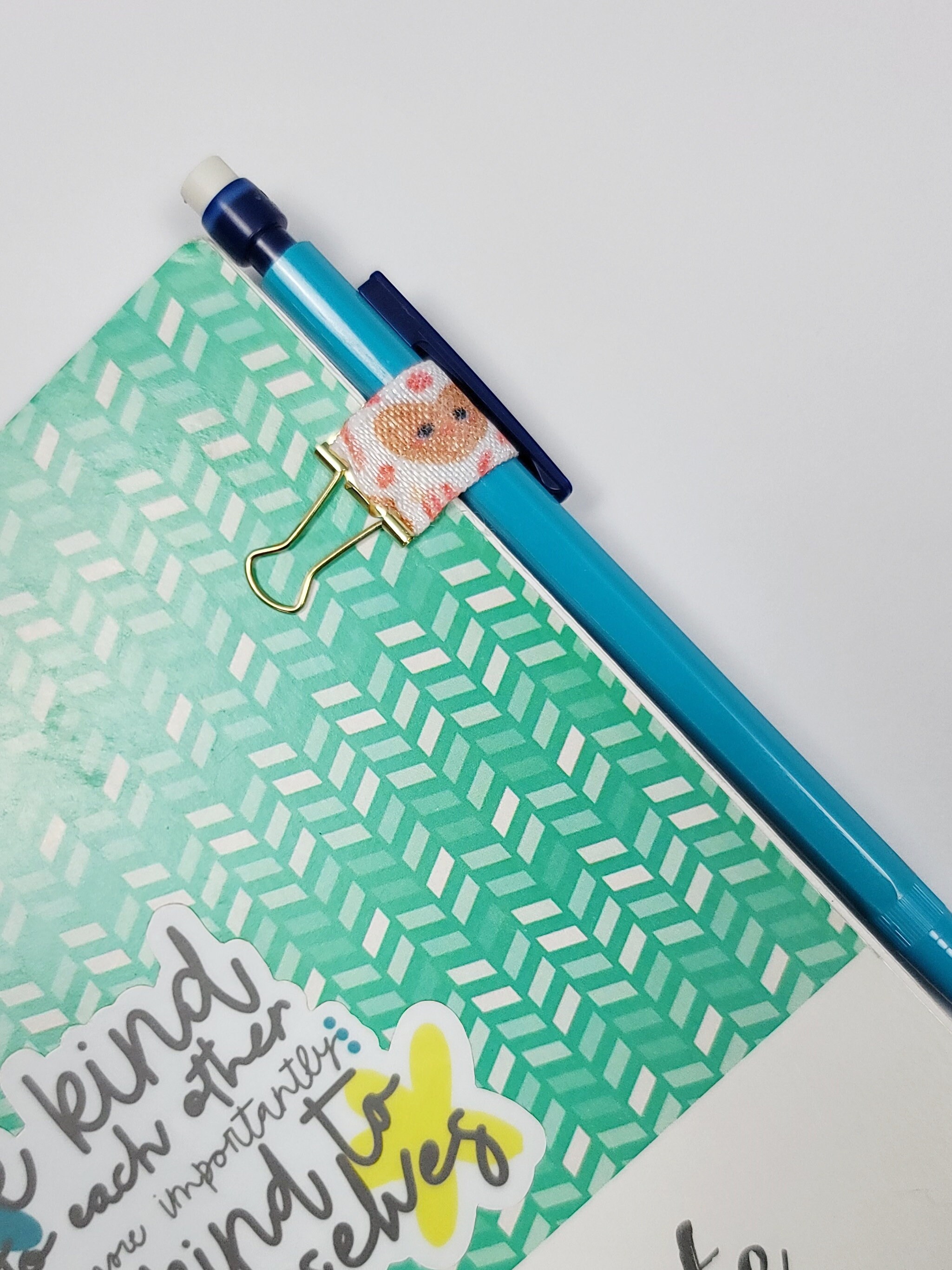 Planner Page Marker With Loop, Planner Bookmark Pen Hoop, Planner ...