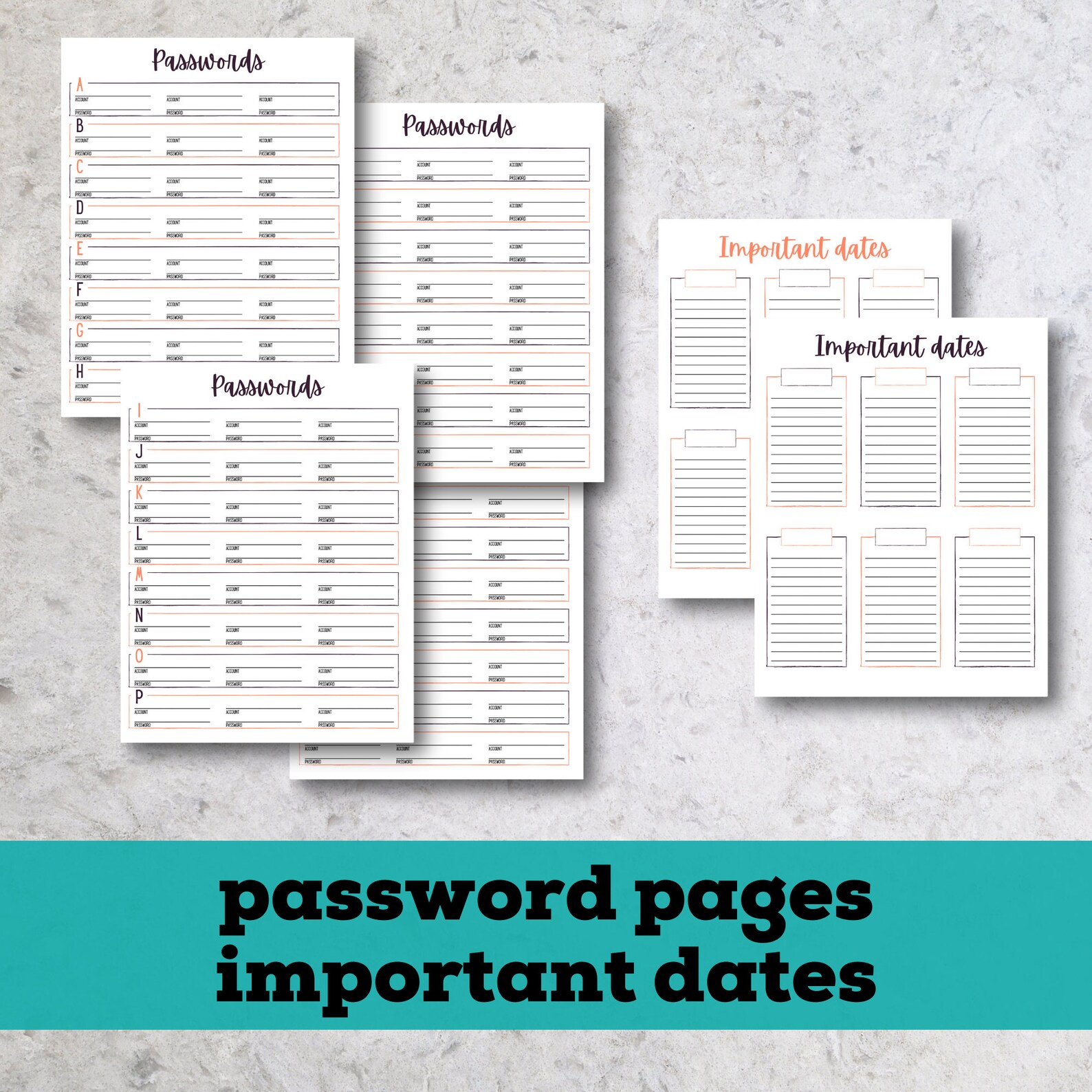 Monthly Planner Printable Undated, Mom Planner Printable, Planner Pdf ...