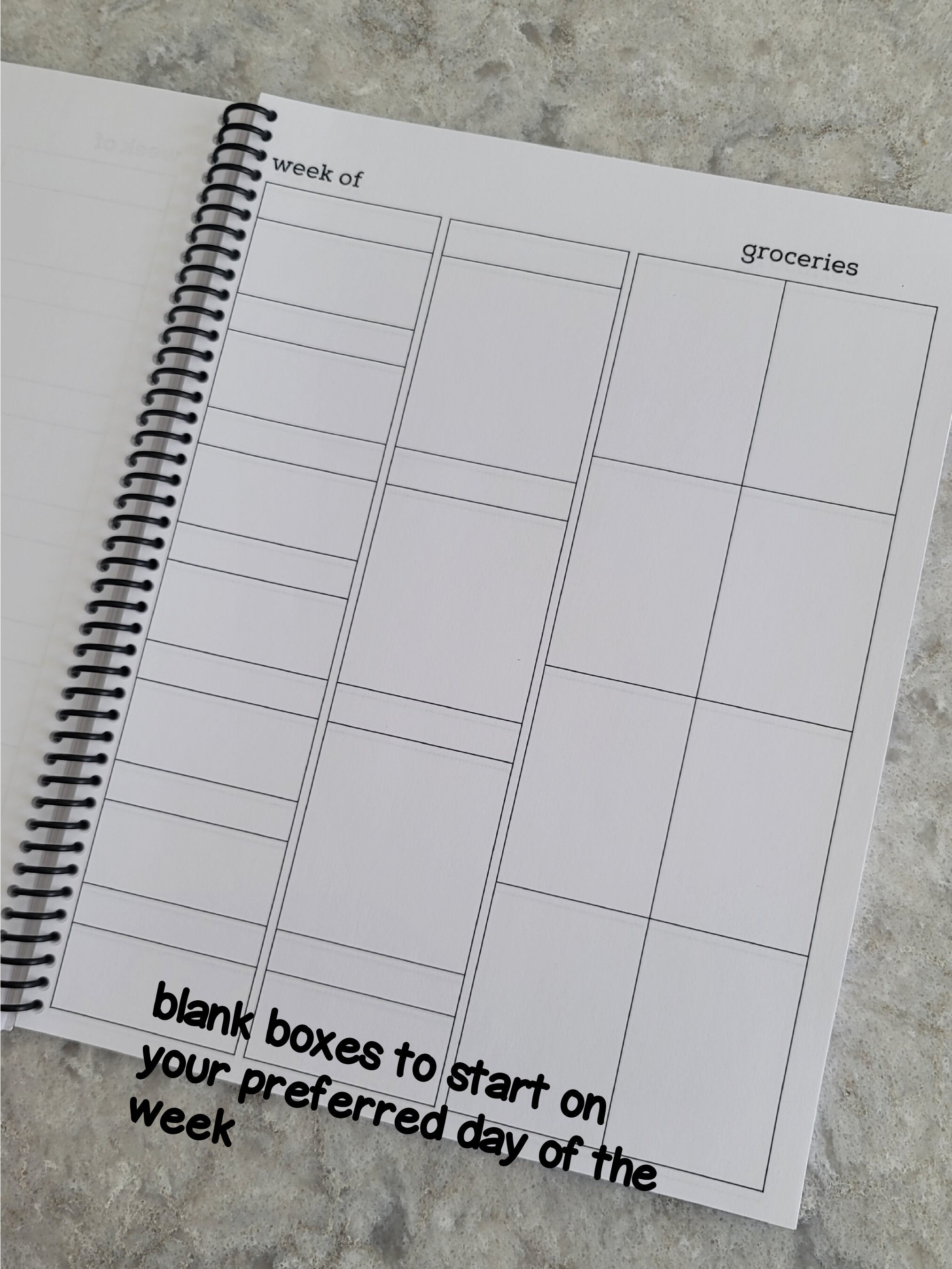 Monthly Meal Planner Notebook and Grocery List, Ultimate Meal Planner ...
