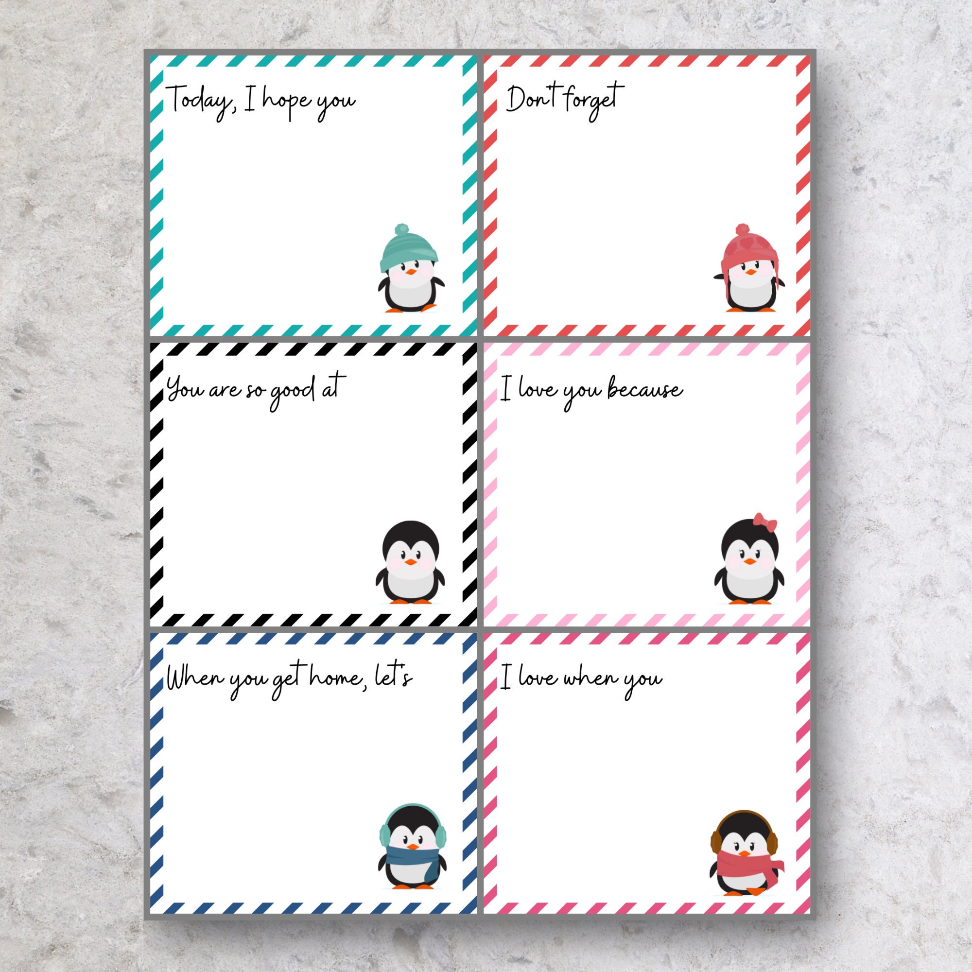 Printable School Notes, Printable Lunchbox Notes for Kids, Printable ...