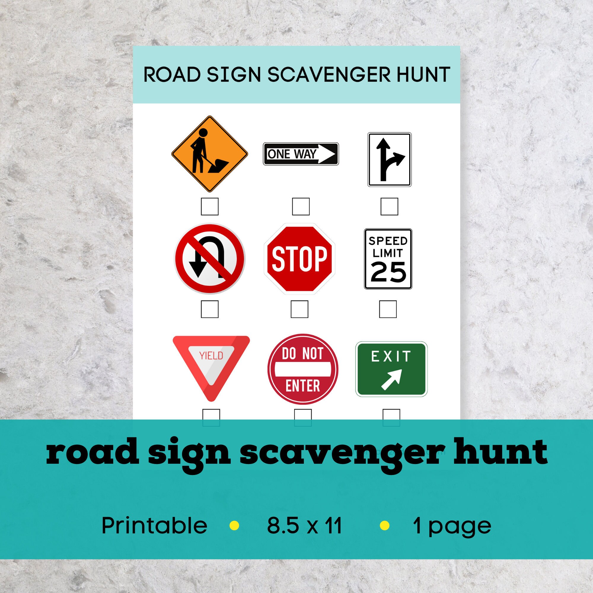 Printable Road Trip Scavenger Hunt for Kids Printable Travel - Etsy Canada