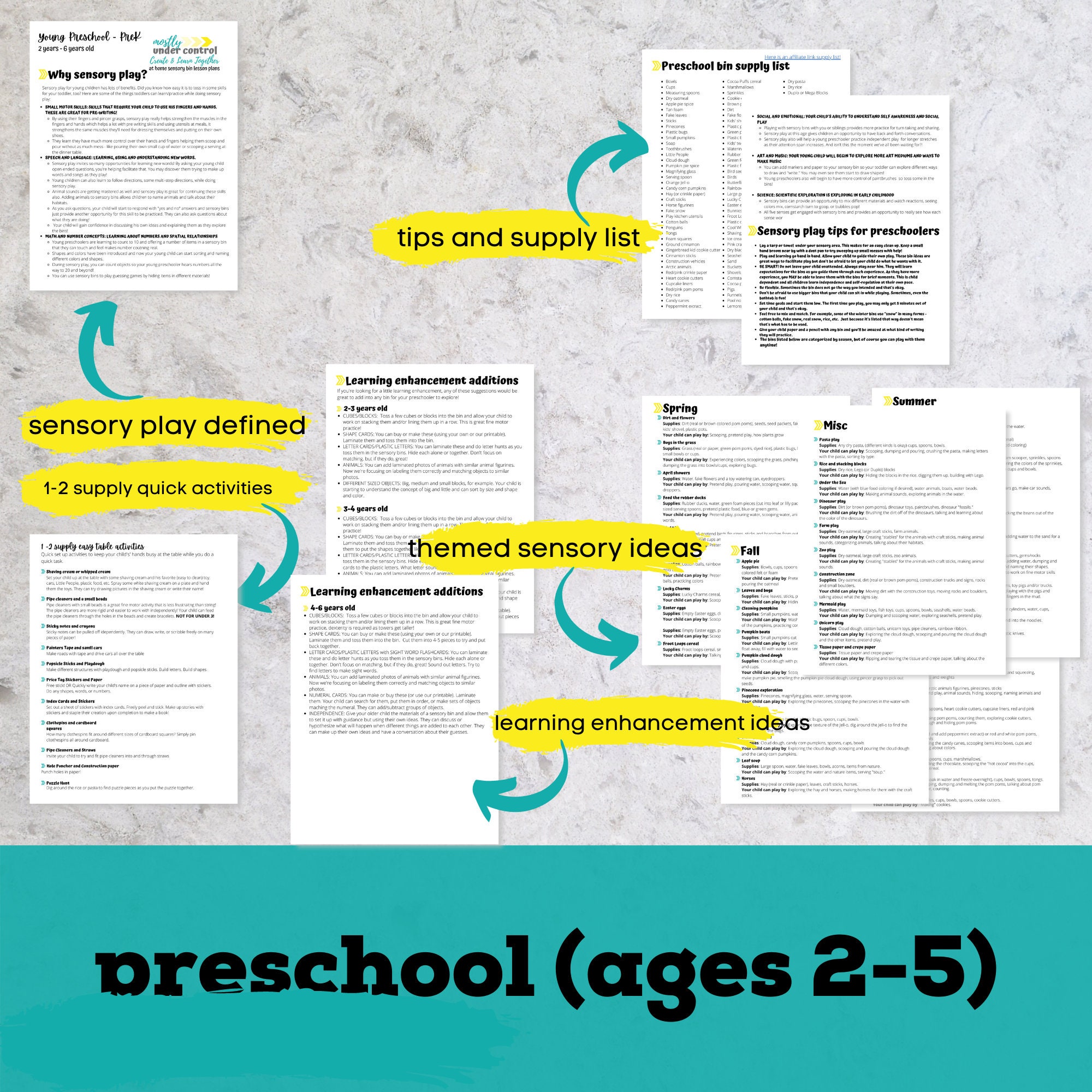 Preschool Printable Pack Preschool Printable Activity - Etsy
