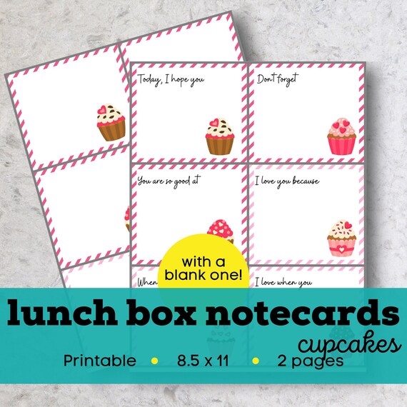 Printable school notes printable lunch box notes for kids | Etsy